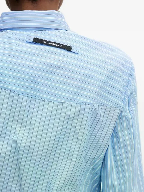 Andersson Bell Asymmetric Striped Shirt