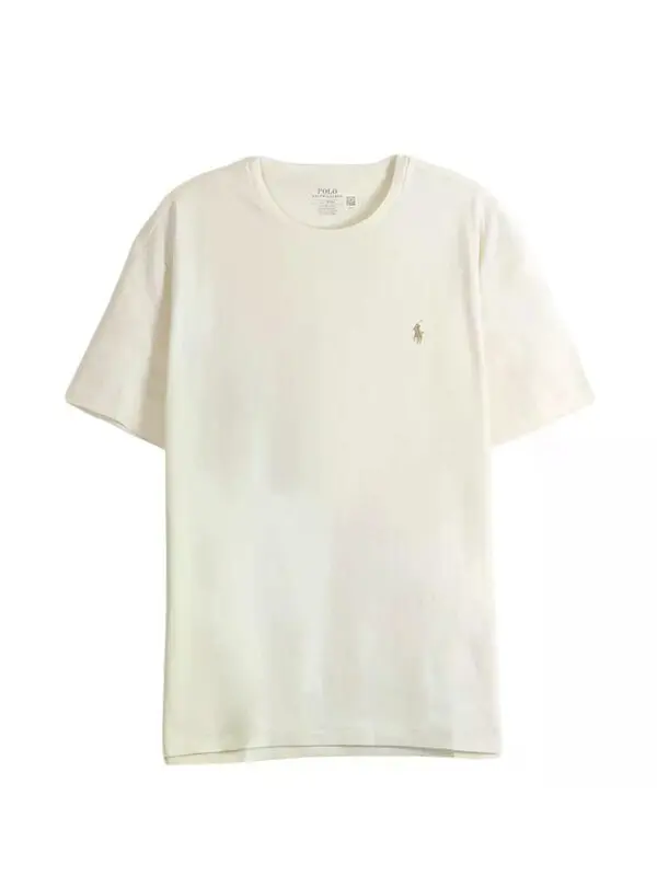 Polo Ralph Lauren Embroidered-logo T-shirt - Neutrals