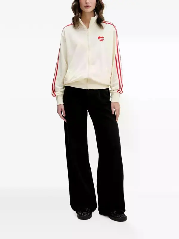 Adidas Heart Embroidered Side-stripe Jacket