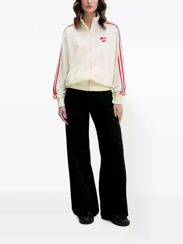 Adidas Heart Embroidered Side-stripe Jacket
