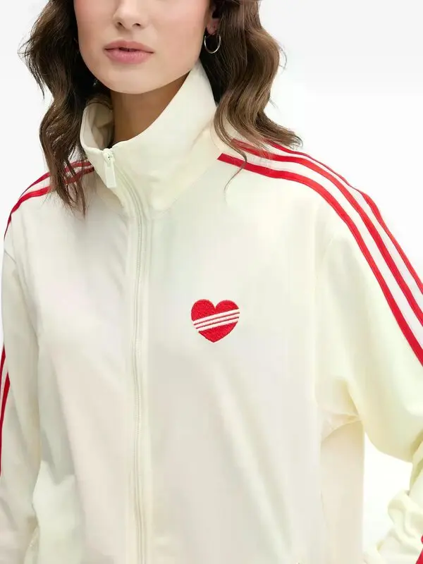 Adidas Heart Embroidered Side-stripe Jacket