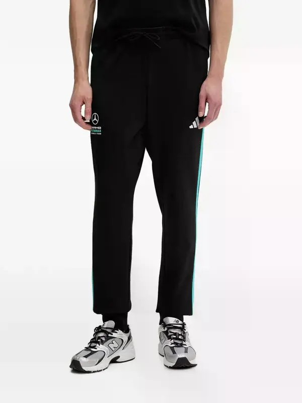 Adidas Mercedes-amg Petronas Side-stripe Track Pants - Black