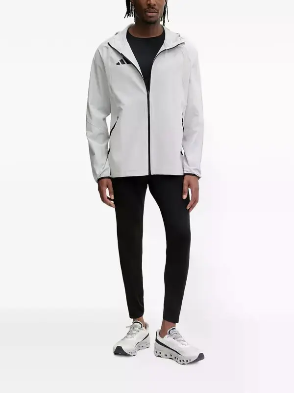 Adidas Travel Logo-print Hooded Jacket