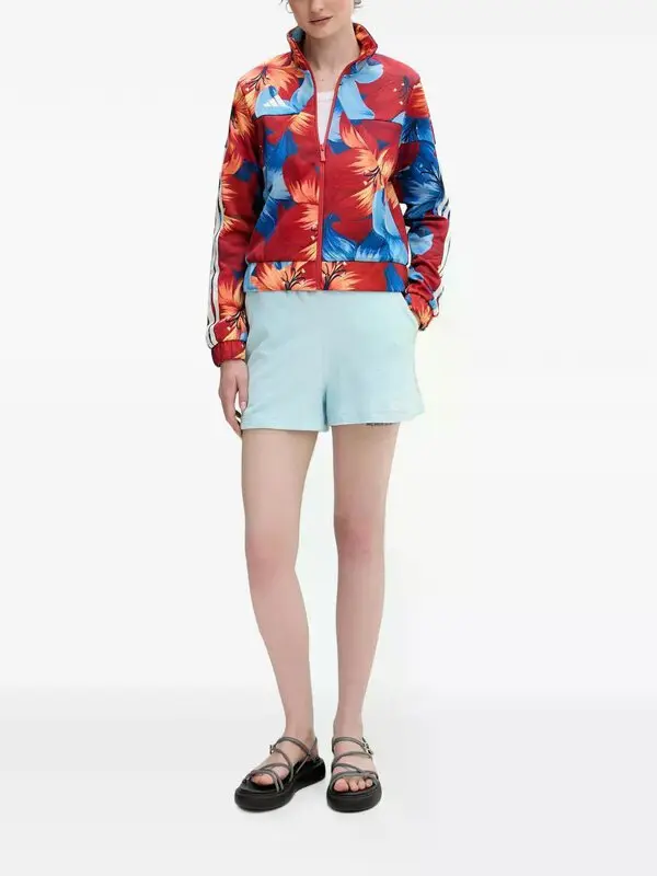 Adidas Farm Rio House Of Tiro Floral-print Sweat - Red