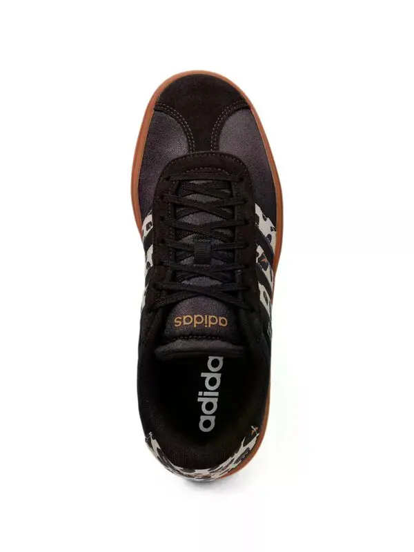 Adidas Vl Court Leopard-print Platform Sneakers