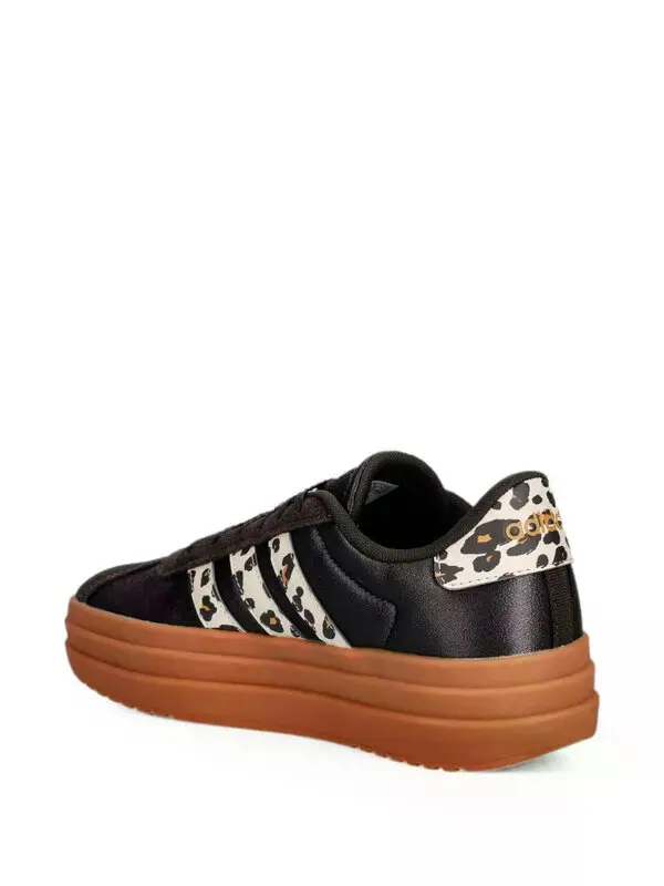 Adidas Vl Court Leopard-print Platform Sneakers