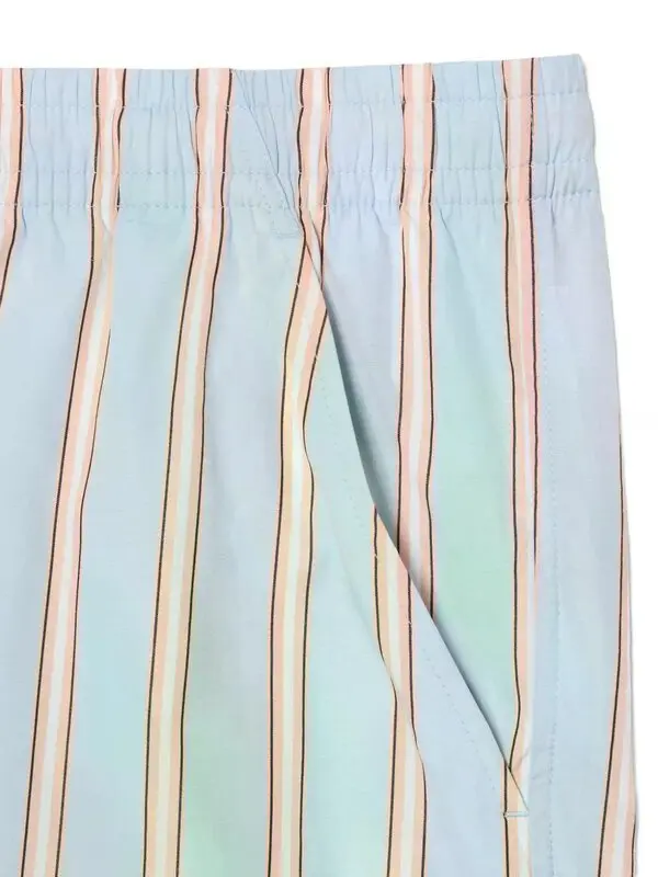 Lacoste Striped Drawstring Shorts