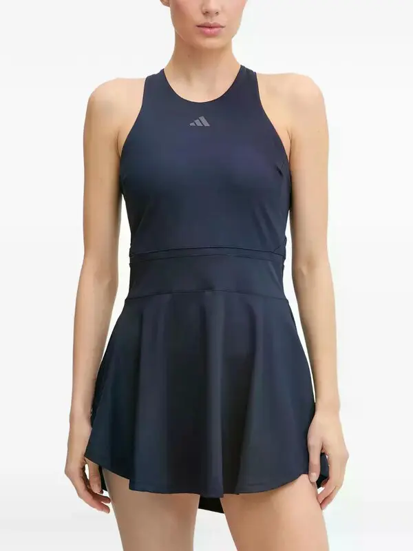 Adidas Logo Print Racerback Tennis Mini Dress