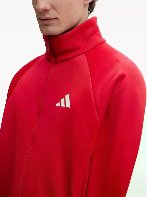 Adidas Stadium Colour-block Logo-print Jacket
