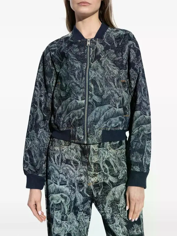 ALLSAINTS Kaytra Horse-print Bomber Jacket