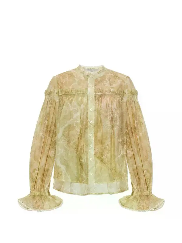 ALLSAINTS Delphine Paisley Print Shirt - Green