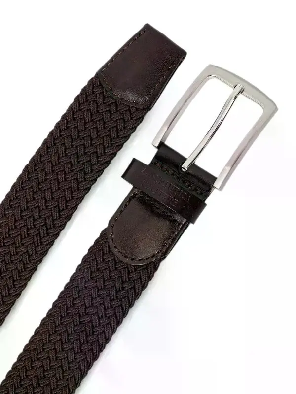 AERONAUTICA MILITARE Braided Leather Belt