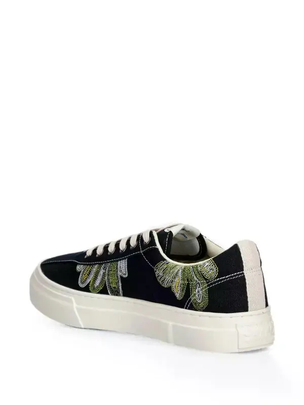 S.W.C STEPNEY WORKERS CLUB Dellow Embroidered Canvas Sneakers