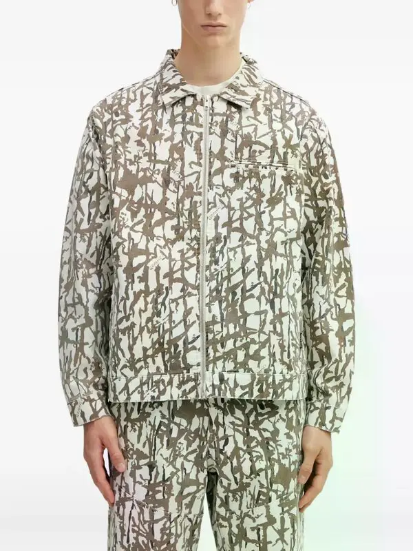 Gramicci Abstract-print Zip-up Jacket