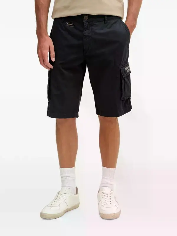 AERONAUTICA MILITARE Cargo Shorts With Logo Plaque
