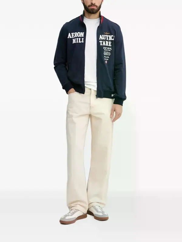AERONAUTICA MILITARE Zip-up Sweatshirt - Blue