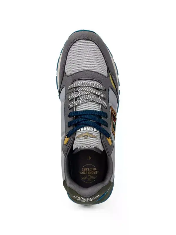 AERONAUTICA MILITARE Frecce Tricolori Panel Sneakers - Grey