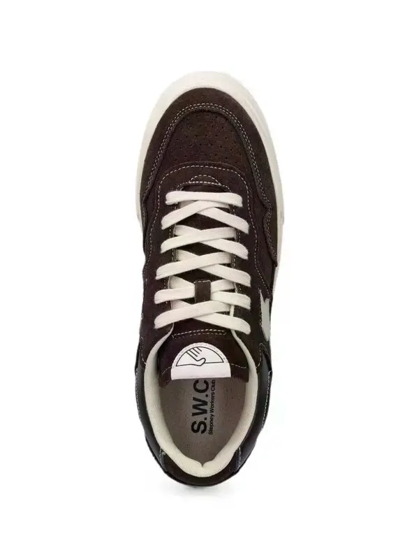 S.W.C STEPNEY WORKERS CLUB S-strike Suede Panelled Sneakers