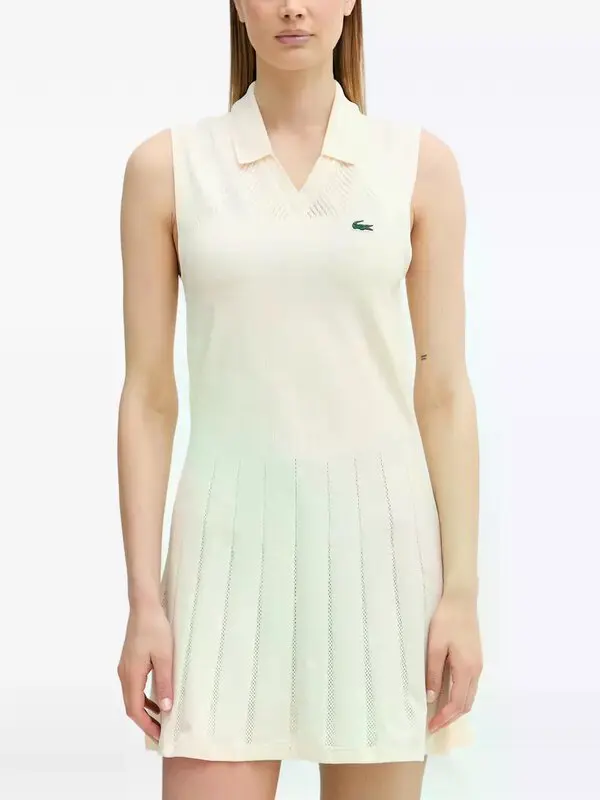 Lacoste Pleated Sleeveless Mini Dress