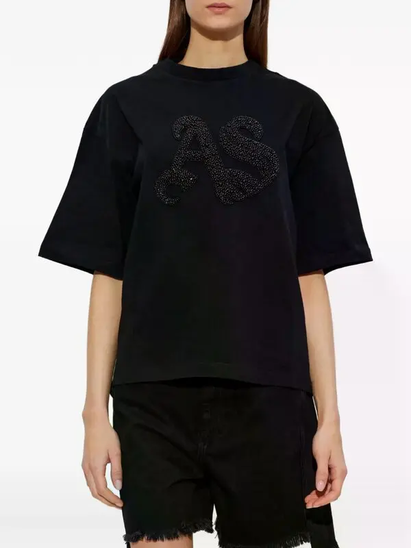 ALLSAINTS Amelie Bead-embellished T-shirt