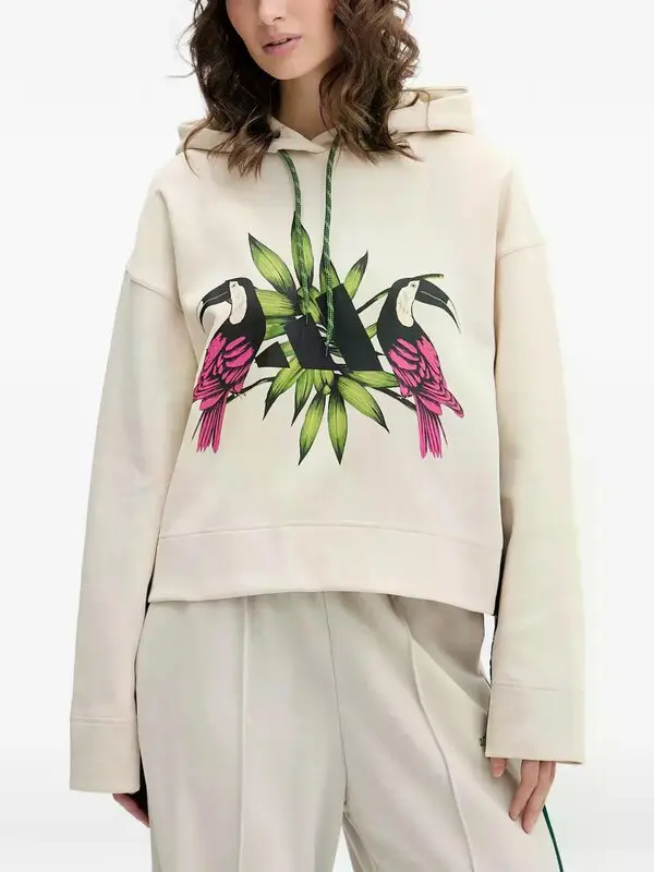 Adidas Toucan Print Drawstring Hoodie