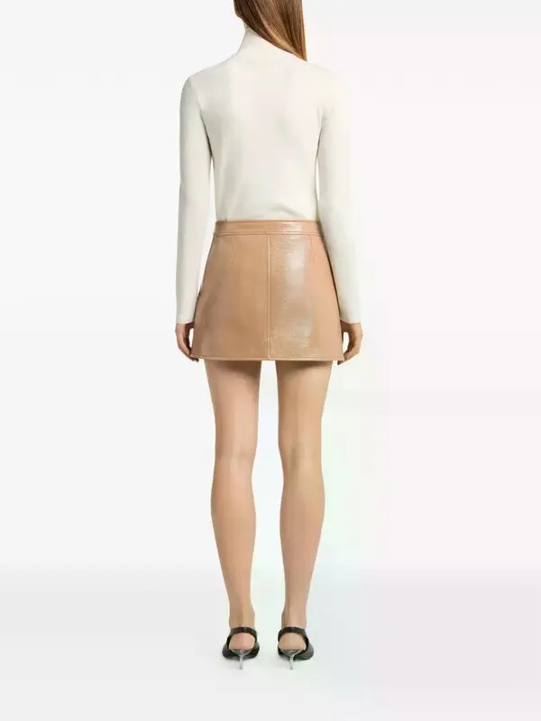 COURREGES Vinyl-effect Mini Skirt