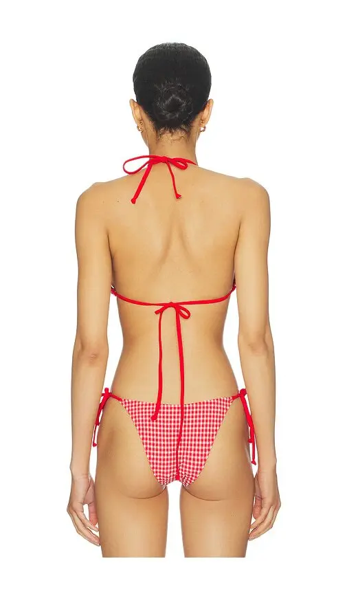 MORE TO COME Briony Bikini Top In Red