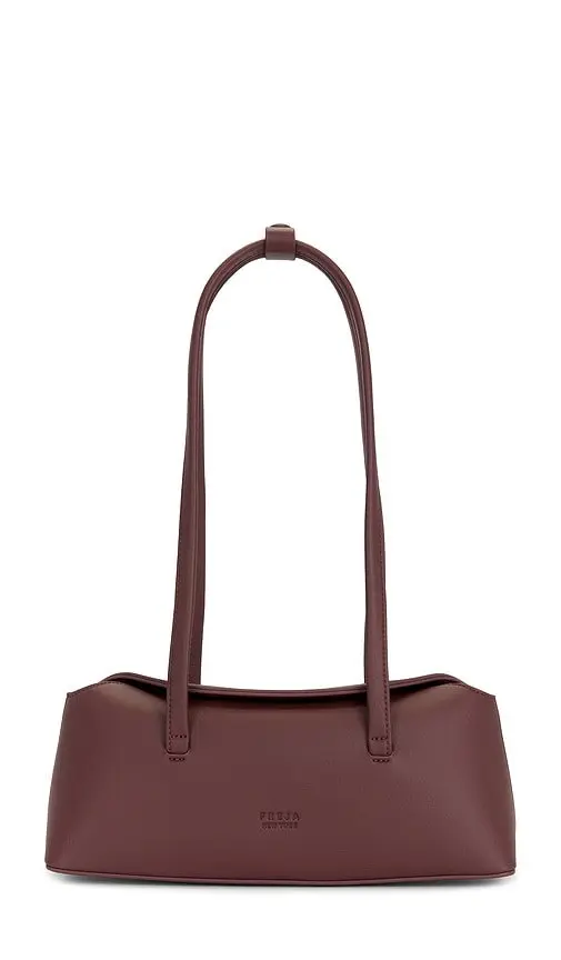 FREJA NEW YORK Mini Chrystie Bag In Burgundy - Fig
