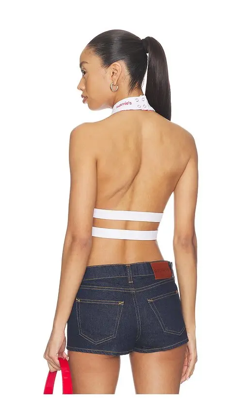 SUSMIE'S Poppy Reversible Top In White