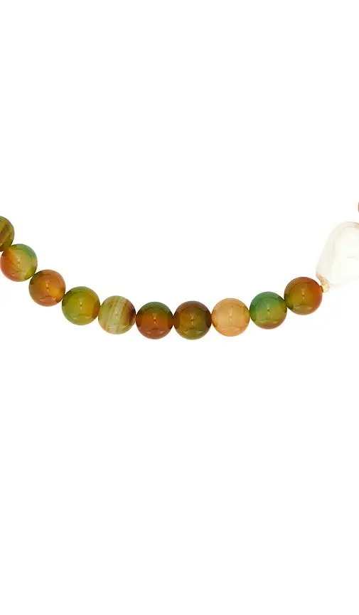 LOVERS AND FRIENDS Mavis Necklace In Brown,green