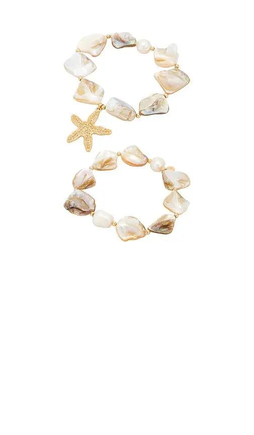 Ettika True Shell Bracelet Set