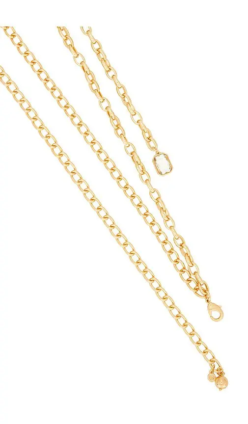 Ettika Crystal Pendant Chain Belt