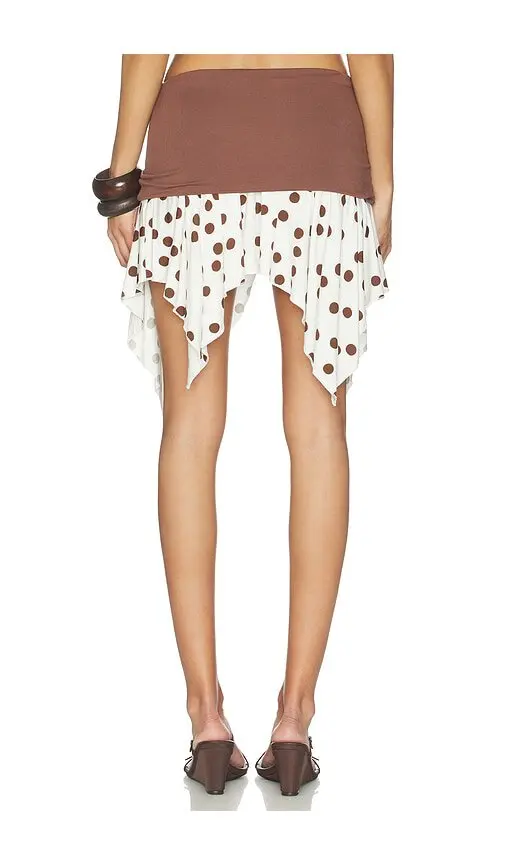 SUSMIE'S Nina Dots Skirt In ,white