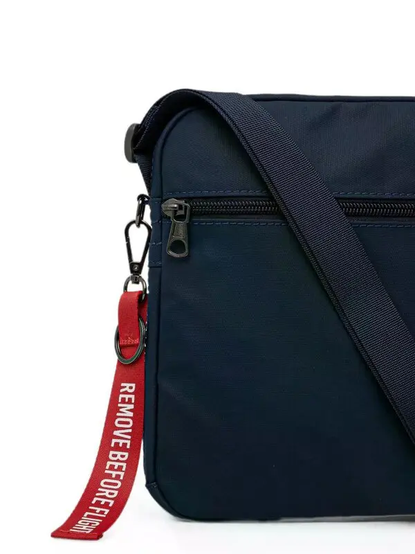 AERONAUTICA MILITARE Frecce Tricolori Patch Messenger Bag - Blue