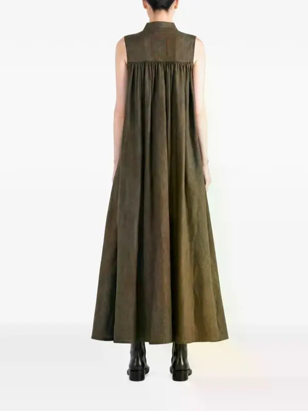 UMA WANG Gathered Sleeveless Maxi Dress