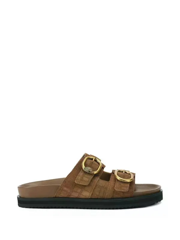 Kurt Geiger Bancroft Suede Sandals - Brown