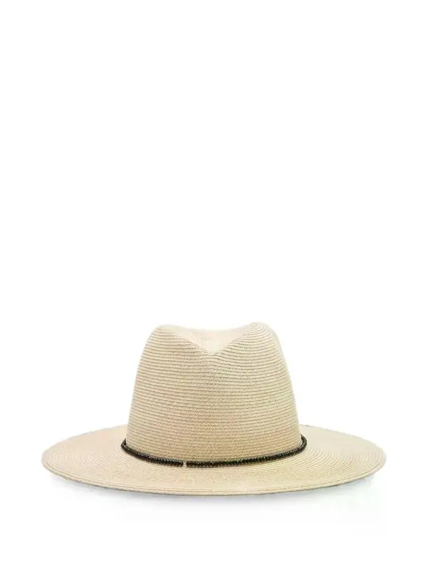 Undercover Bead-embellished Wide-brim Hat
