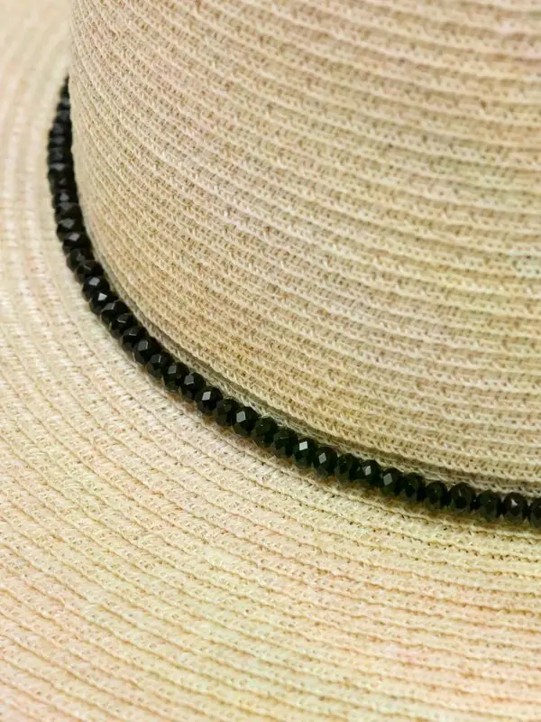 Undercover Bead-embellished Wide-brim Hat