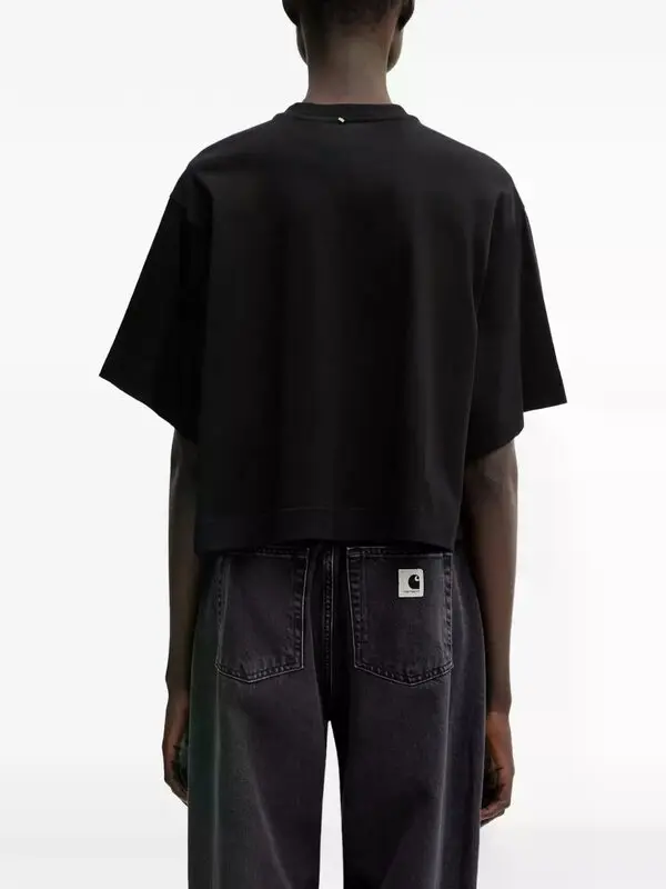 Sportmax Logo Patch Ribbed T-shirt
