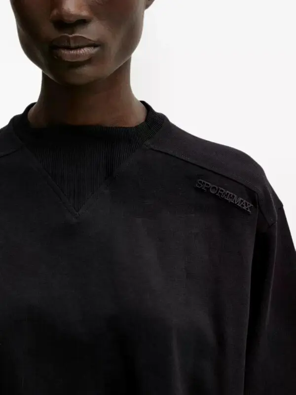 Sportmax Logo Patch Ribbed T-shirt
