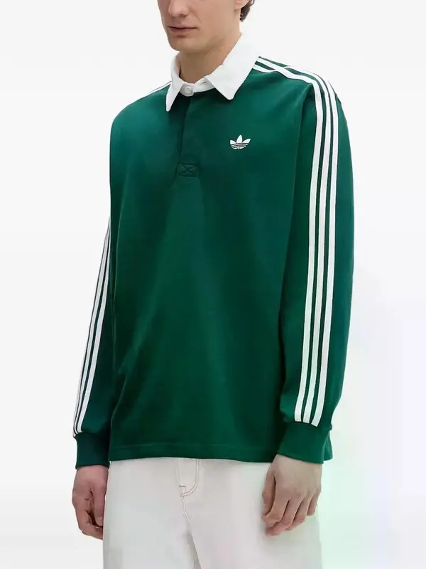 Adidas Side-stripe Polo Shirt - Green