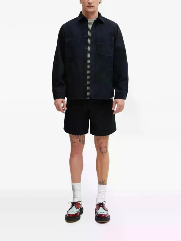 A.p.c. Noah Logo-embroidered Chest-pockets Shirt Jacket