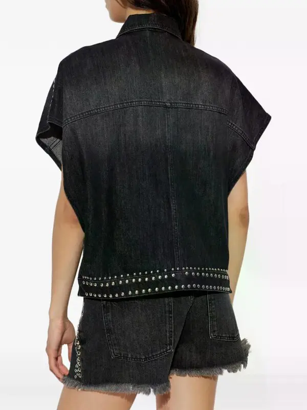ALLSAINTS Alba Stud-embellished Denim Shirt