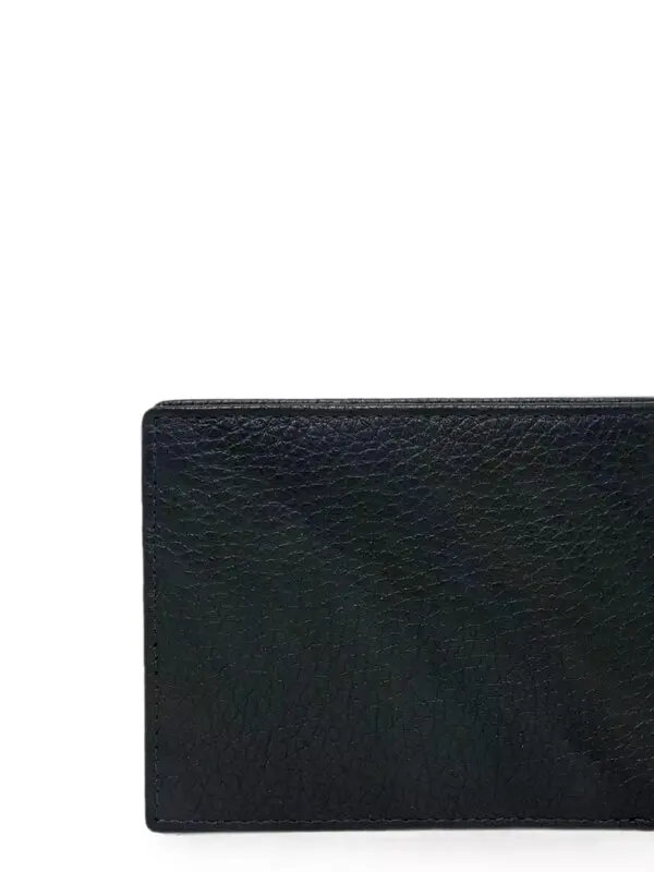 AERONAUTICA MILITARE Logo-plaque Pebbled-leather Wallet