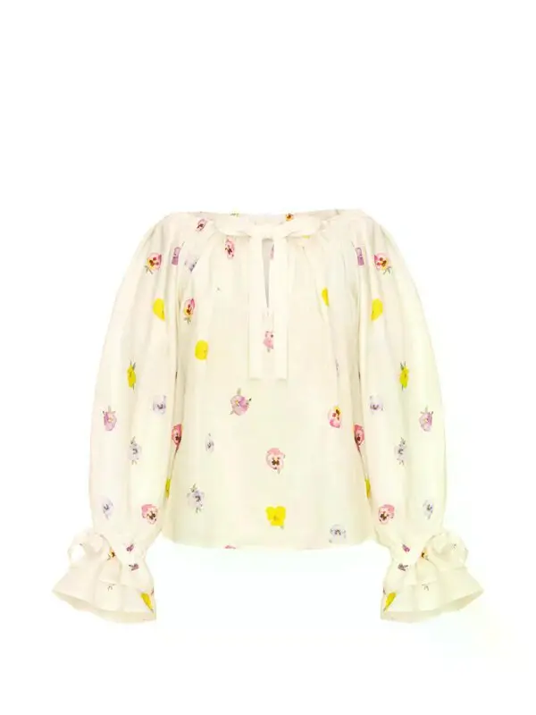 Sleeper Cha-cha Floral-print Blouse