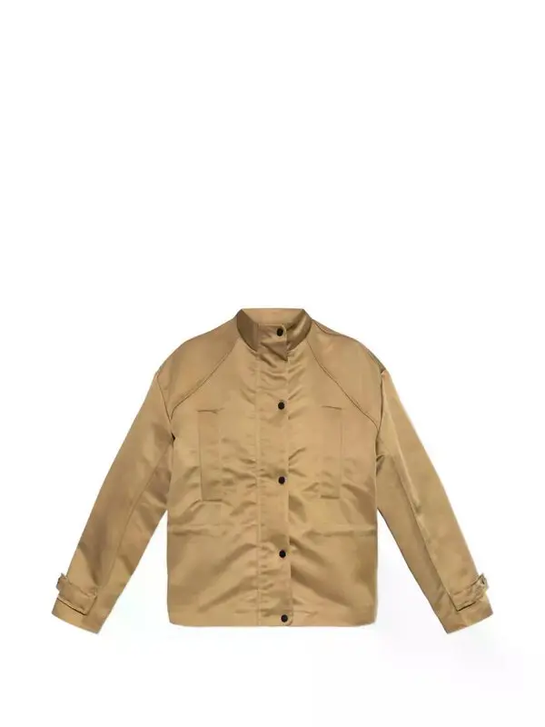 ALLSAINTS Luellah Satin Jacket - Brown