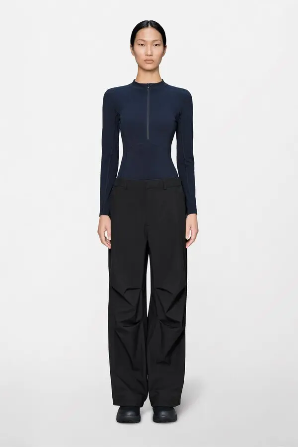 Rains Suva Hardshell Wide Leg Pants - Black
