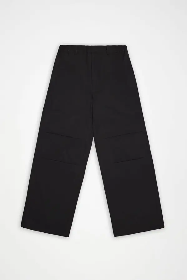 Rains Suva Hardshell Wide Leg Pants - Black