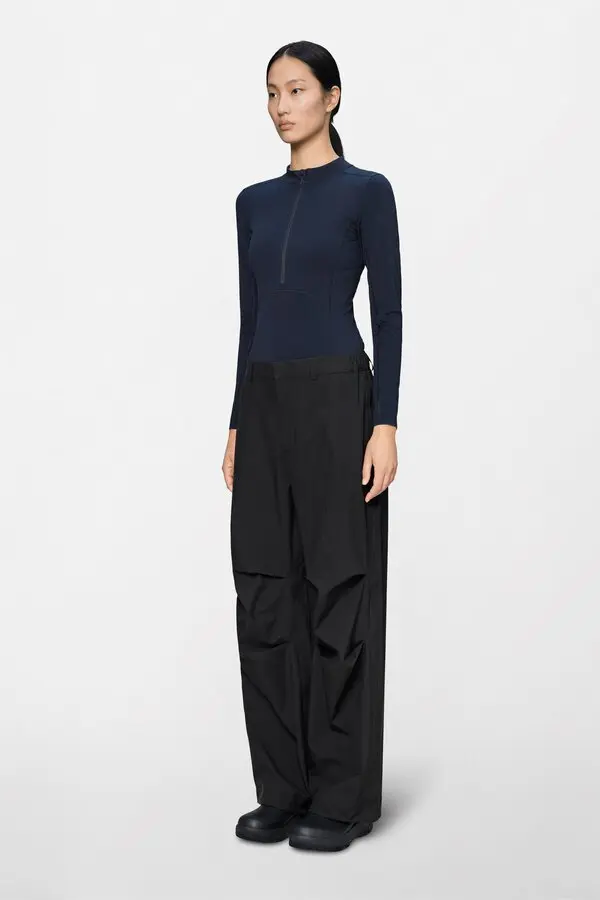 Rains Suva Hardshell Wide Leg Pants - Black
