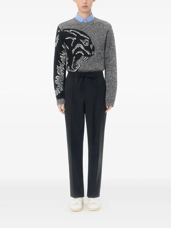 Valentino Garavani Vlogo Wool Trousers